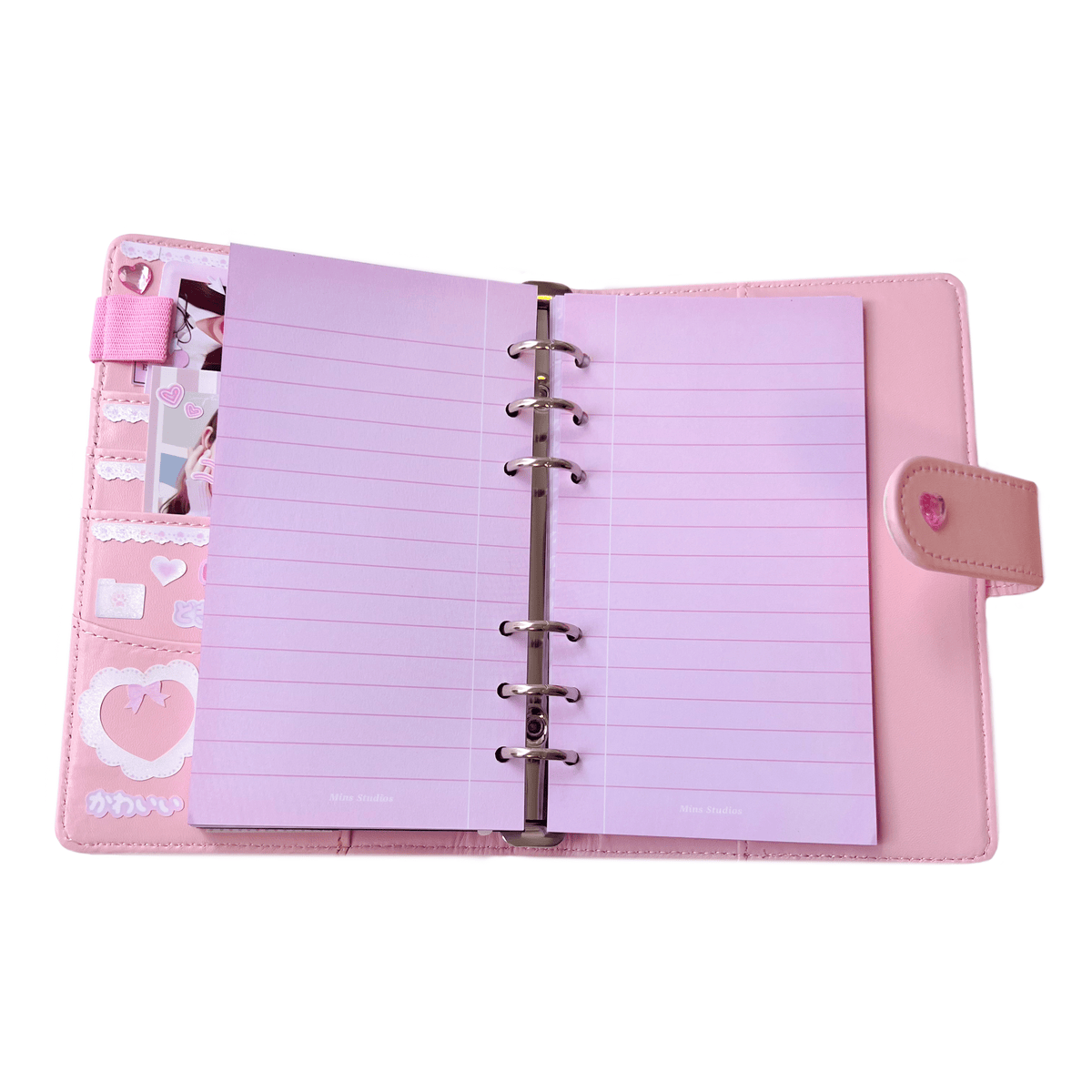 A6 Pink School Note Binder Refill – Mins Studios
